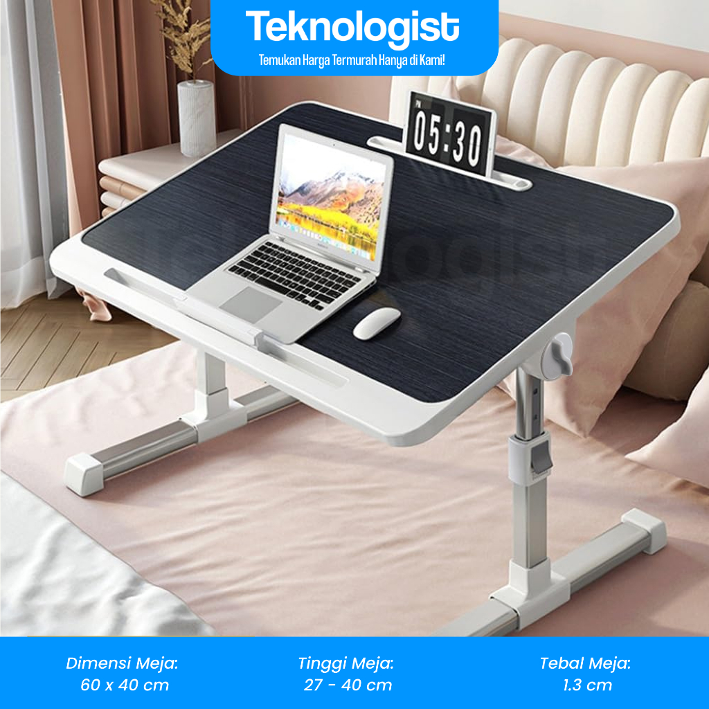 Jual Meja Lipat Laptop Belajar Foldable Bed Table Adjustable | Shopee ...