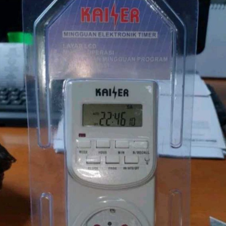 Jual STOP KONTAK TIMER DIGITAL LISTRIK OTOMATIS KAISER | Shopee Indonesia
