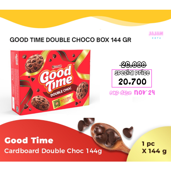 Jual Good Time Double Choco Box 144 gram | Shopee Indonesia