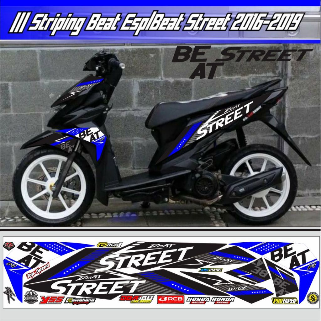 Jual stiker beat street 2017 2018 striping motor beat esp sporty street ...