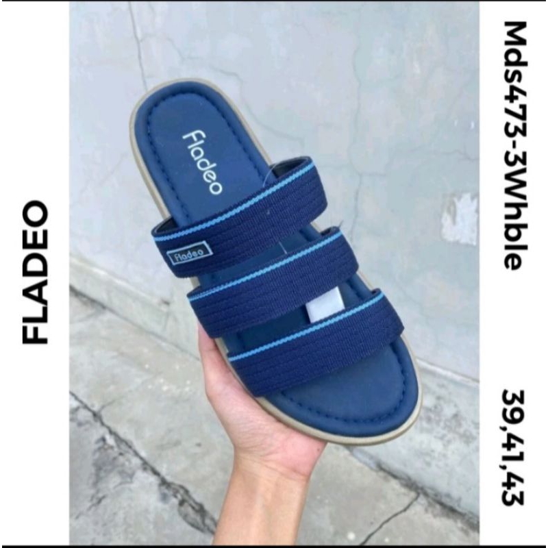 Jual Sandal Pria Selop ban3 FLADEO ORI BRAND MATAHARI navy,coklat ...