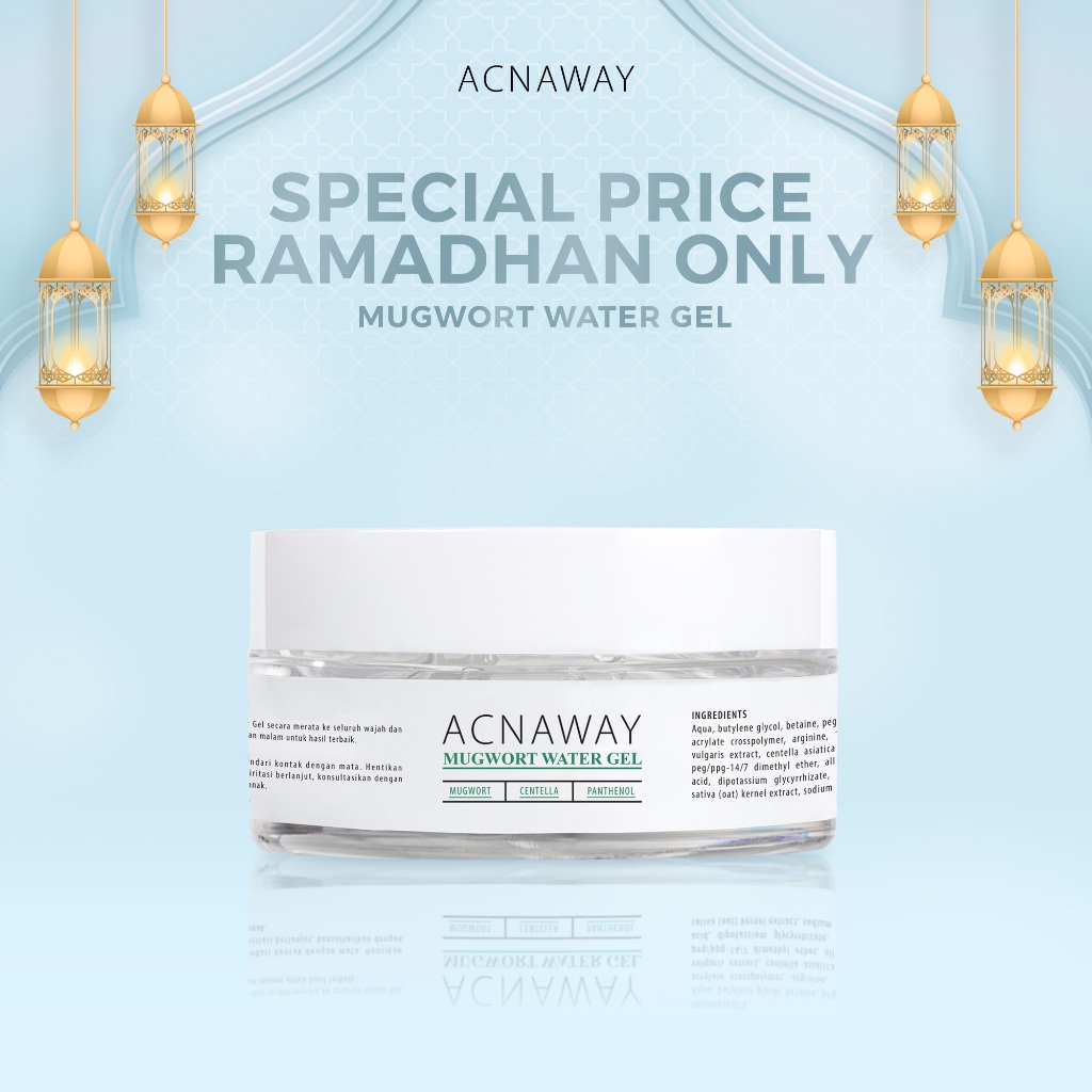 Jual ACNAWAY Mugwort Water Gel Moisturizer with Mugwort + Centella ...