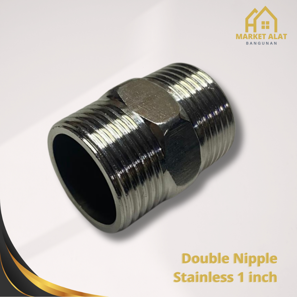 Jual Double Nepel 1 Inch Stainless Steel - Dobel Nipple Nepel Nepple 1" SUS 304 | Shopee Indonesia