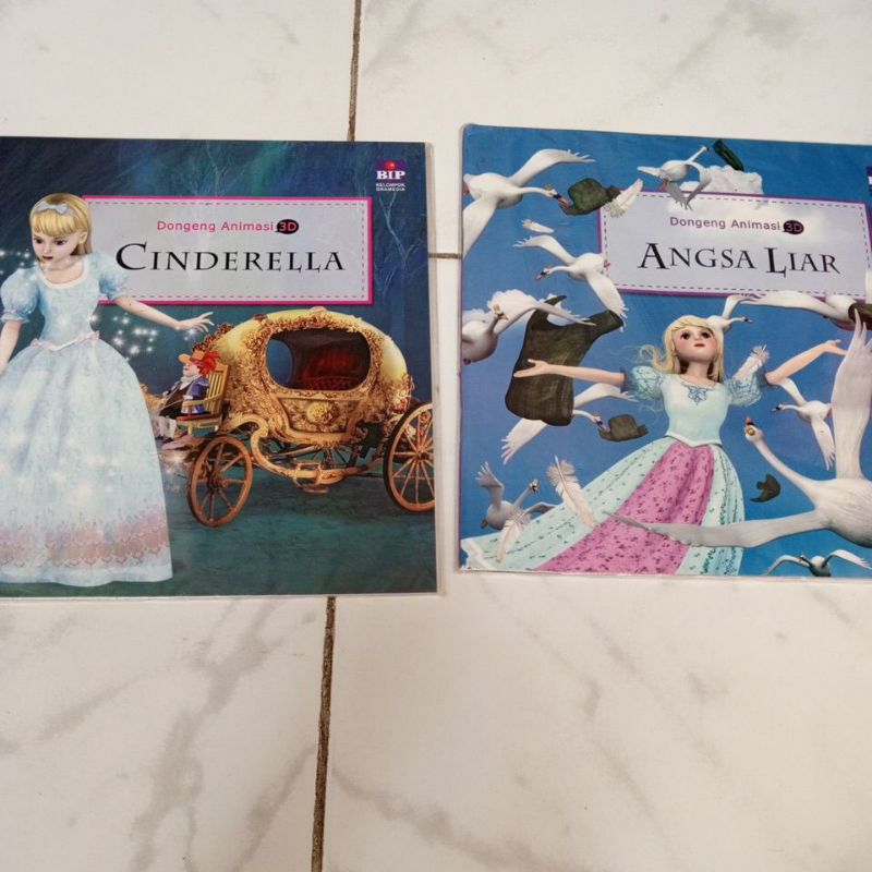 Jual buku dongeng animasi angsa liar& Cinderella | Shopee Indonesia