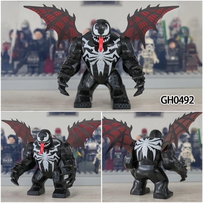 Jual brick venom lidah keluar plus sayap from spiderman villain ...