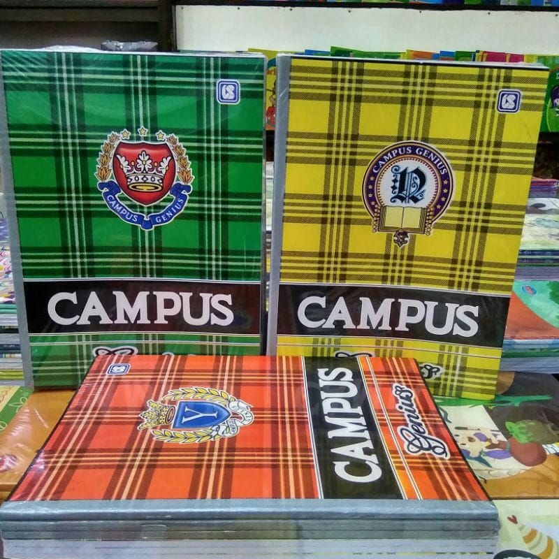 Jual Buku Tulis Merek Campus 42 lembar buku boxy buku garis (1 pak isi ...