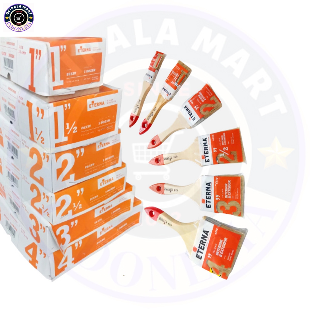 Jual Kuas Cat Minyak Air Eterna 633 Original Murah 12Pcs/1Lusin ...