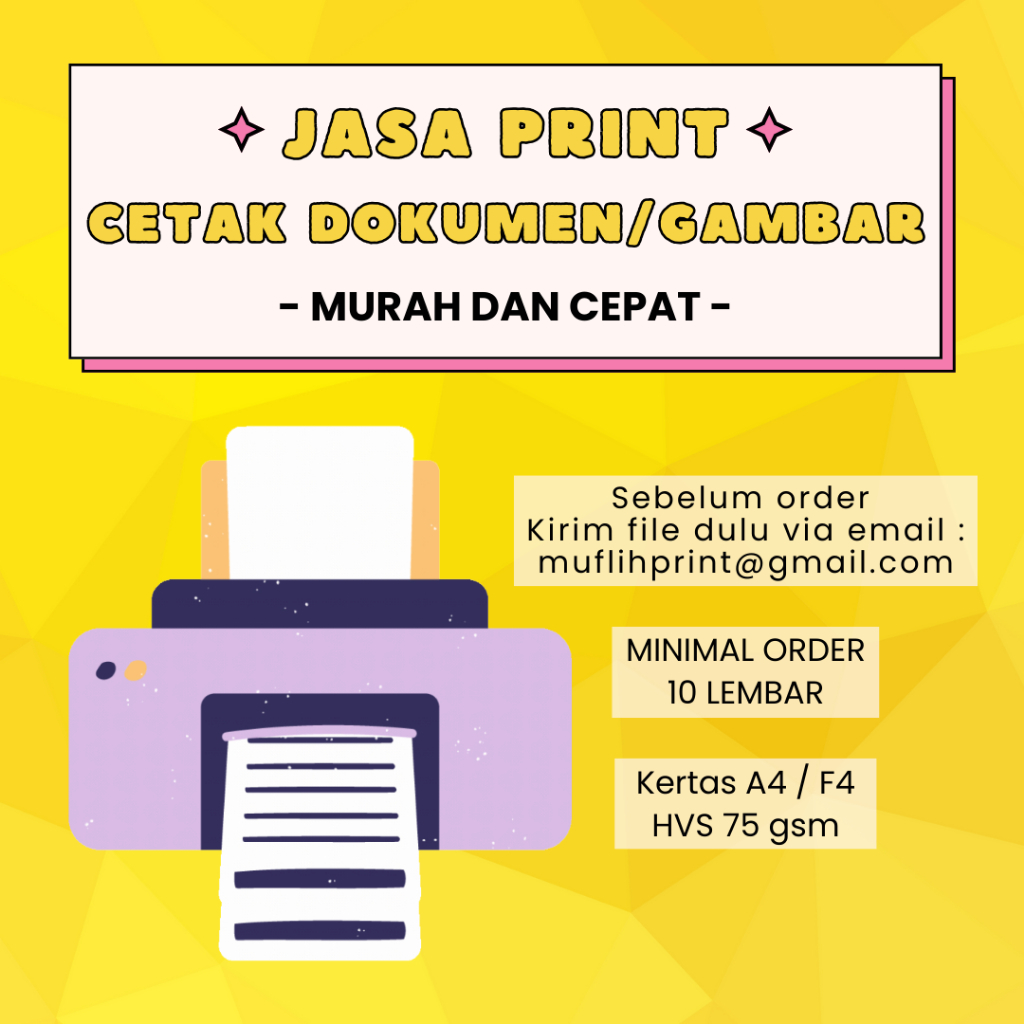 Jual Print/Cetak Dokumen A4/F4 | Shopee Indonesia