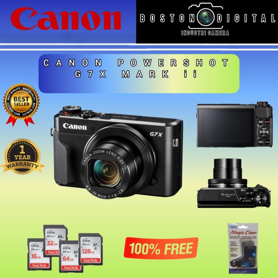 Jual CANON POWERSHOT G7X MARK II / CANON G7X MARK II | Shopee Indonesia