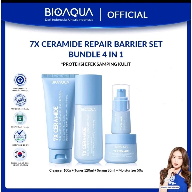 Jual BIOAQUA 7X Ceramide Skin Barrier Reapir Series - Bio Aqua | Shopee ...