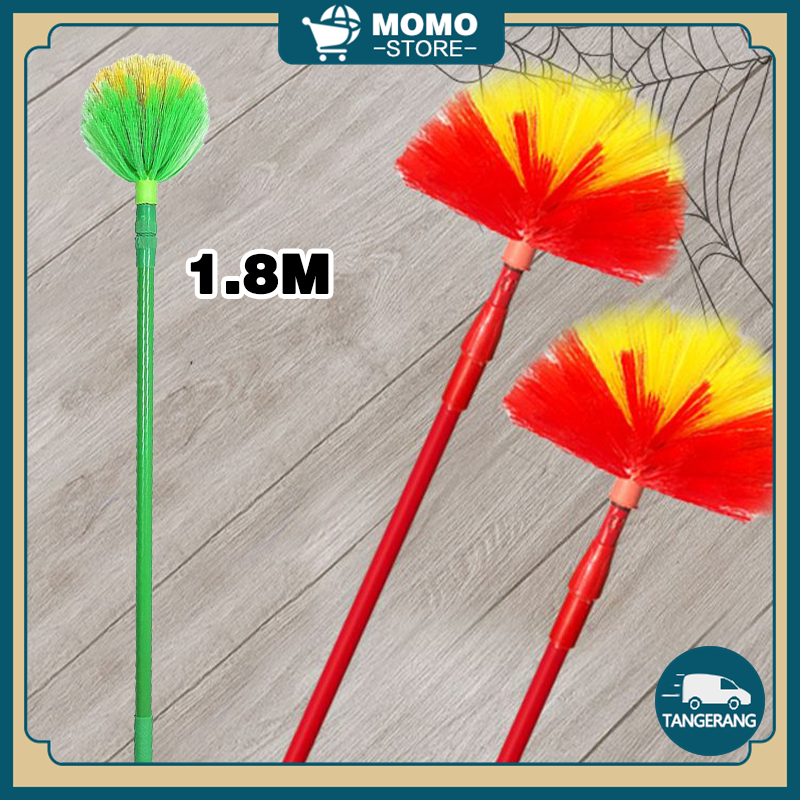 Jual 1.8m Sapu Sawang Plafon Panjang Retractable Sapu Laba Laba Plastik Sapu Plafon Langit ...