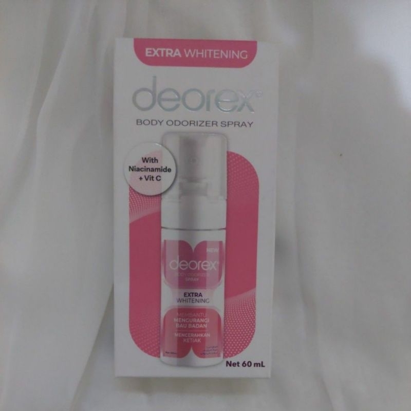 Jual Deorex Body Odorizer Spray Whitening 60ml | Shopee Indonesia