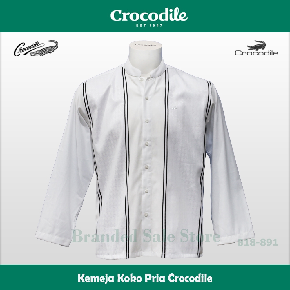 Jual Baju Koko Crocodile / Kemeja Muslim Pria Modern Lengan Panjang ...