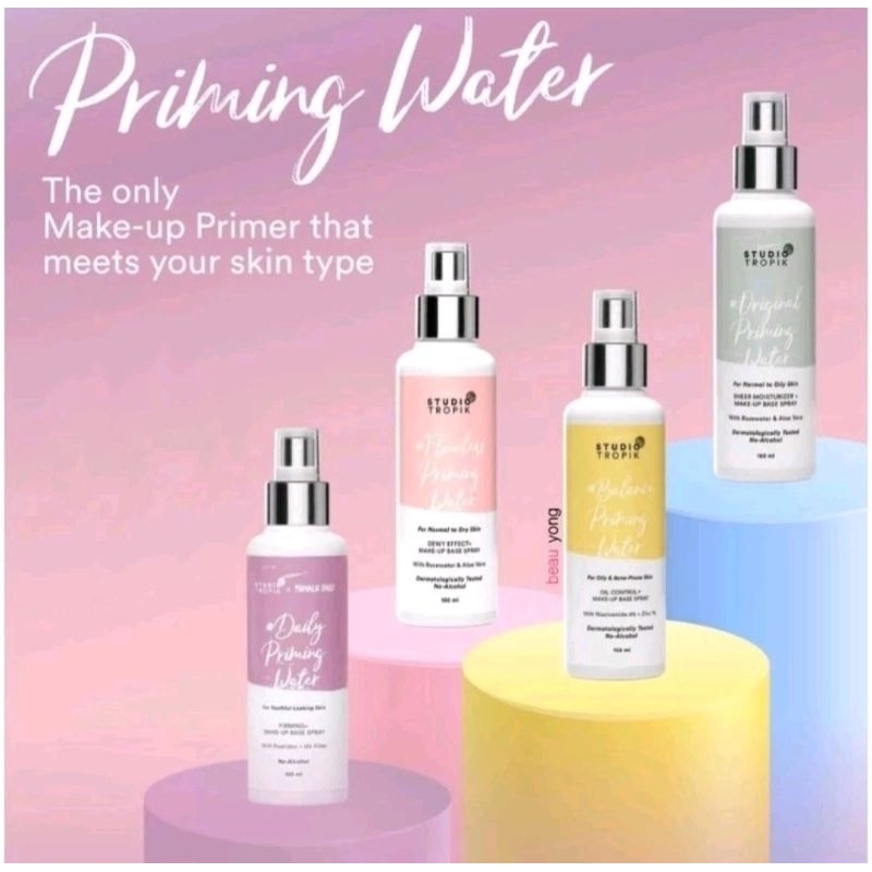 Jual Studio Tropik Priming Water Original | Daily | Flawless | Balance |30ml 150ml | Shopee ...