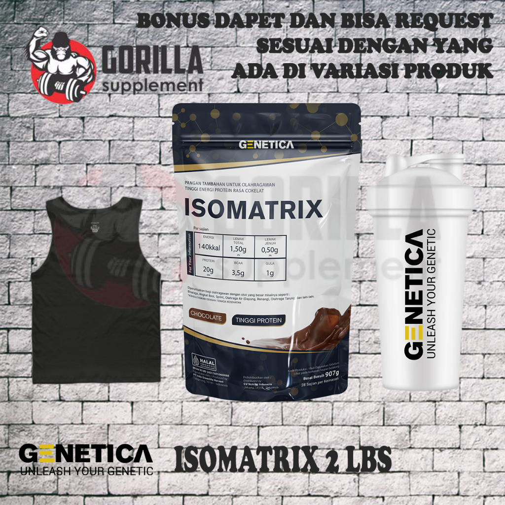 Jual GENETICA ISOMATRIX 2lbs Protein Isolate Matrix BPOM HALAL | Shopee Indonesia