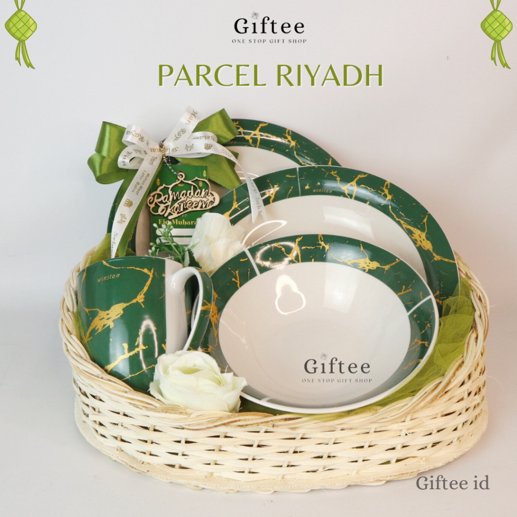Jual PARCEL RIYADH EXCLUSIVE TABLEWARE ISI PIRING MANGKOK MUG GELAS ...