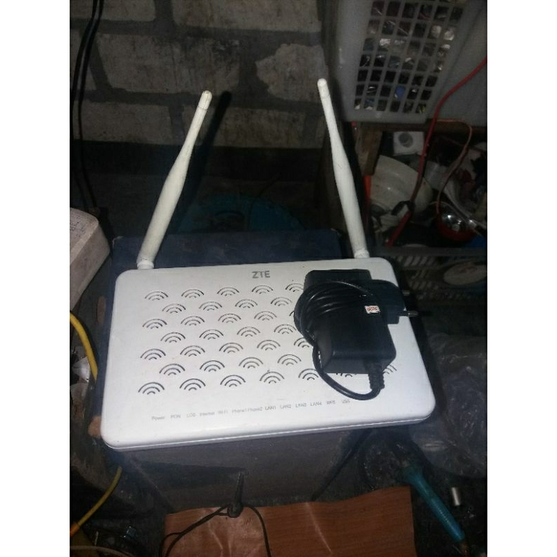 Jual ONT GPON ZTE F609 WIRELLESS ROUTER PLUS ADAPTOR | Shopee Indonesia