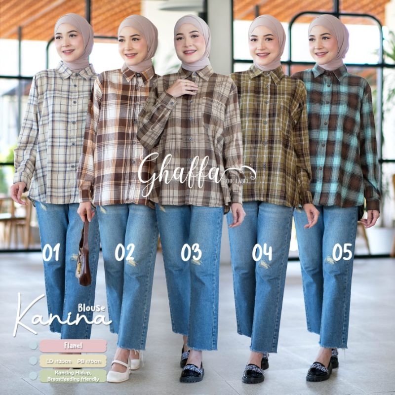 Jual Ghaffa Kanina blouse | Shopee Indonesia