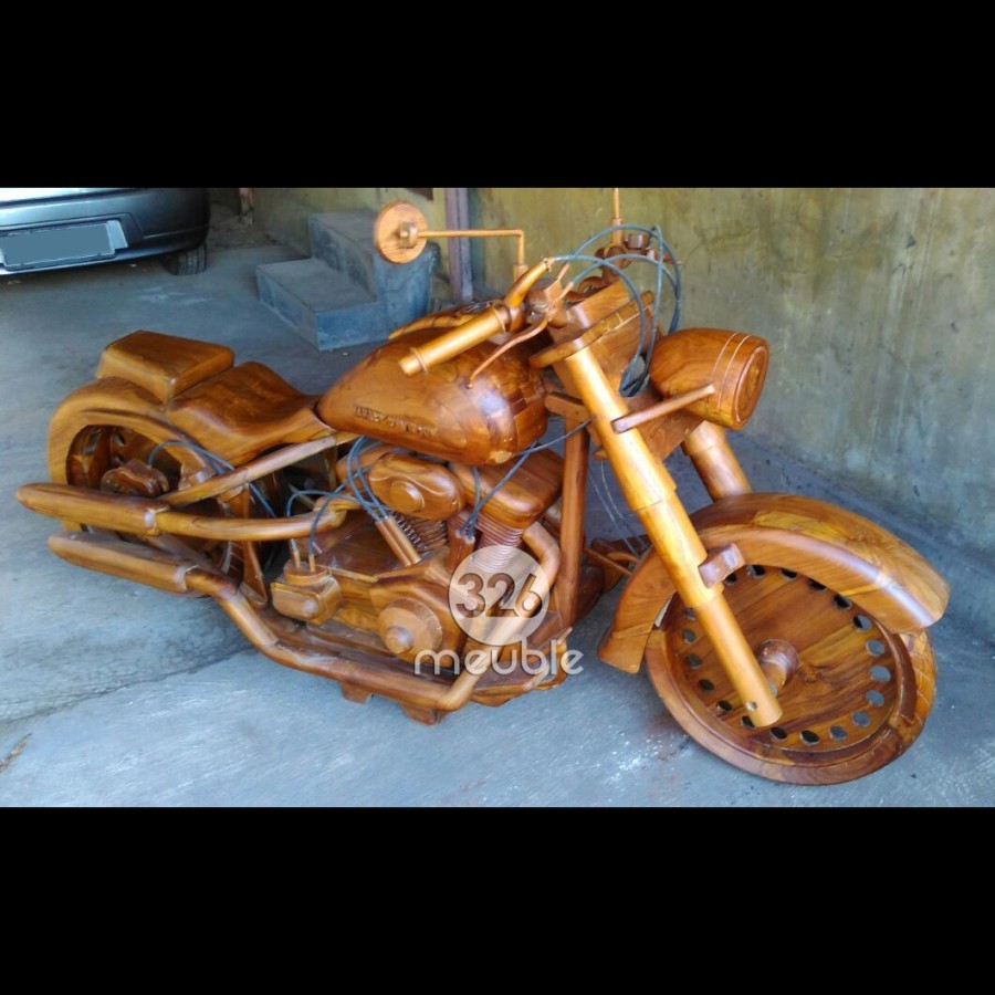 Jual Replika Harley Davidson Jati - Replika Motor Harley Kayu Jati ...