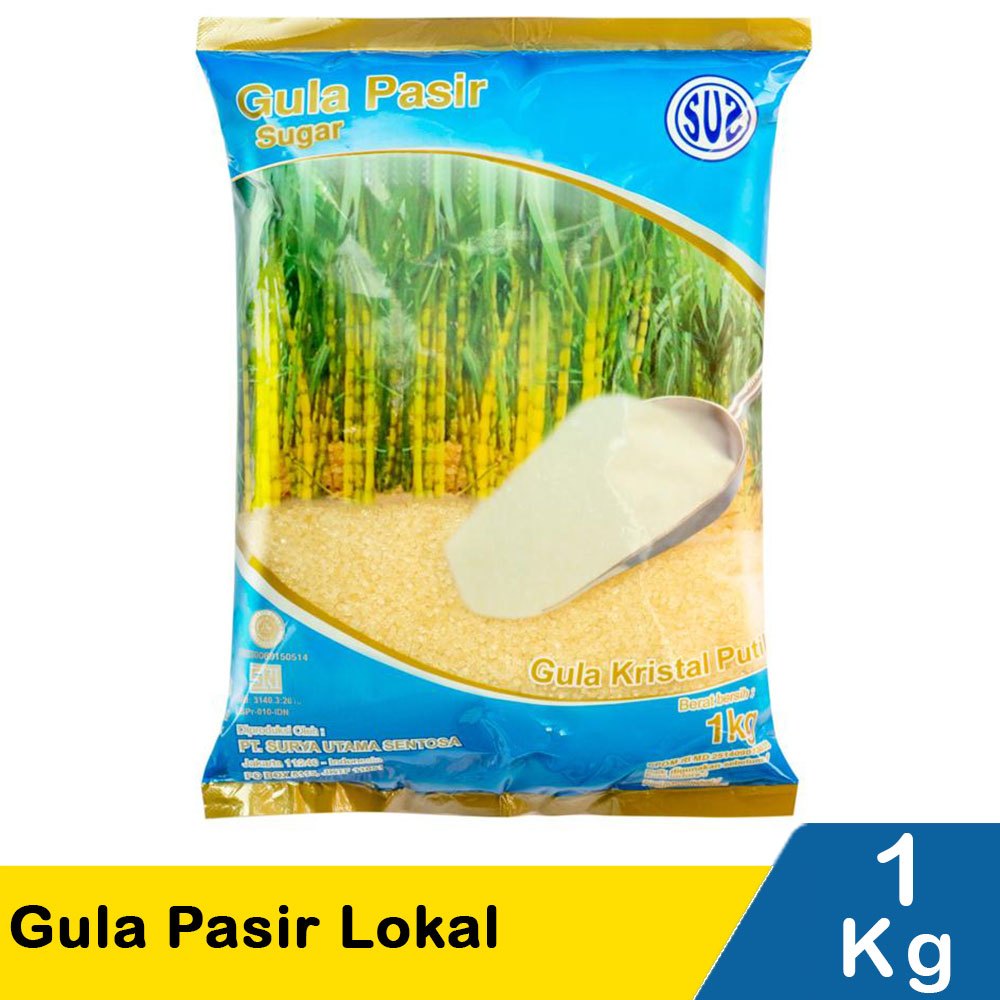 Jual Gula Pasir 1Kg Gula SUS 1Kg Gula Pasir Lokal | Shopee Indonesia