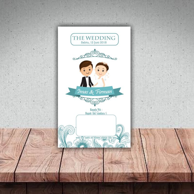 Jual undangan pernikahan model RGB 03 | undangan pernikahan murah ...
