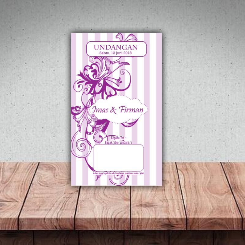 Jual undangan pernikahan model RGB 09 | undangan pernikahan murah ...