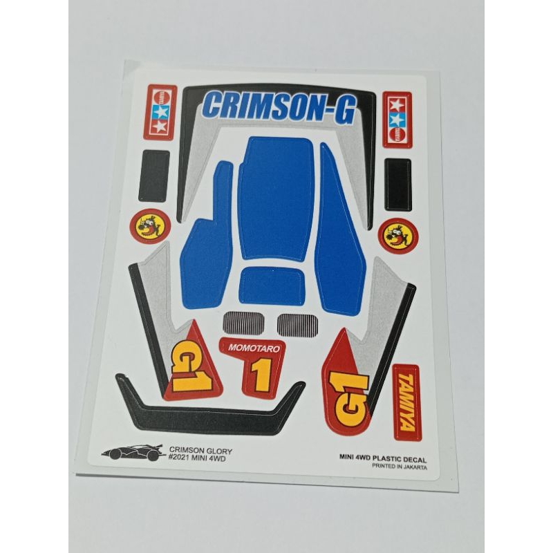 Jual DECAL MINI 4WD CRIMSON GLORY/STICKER TAMIYA CRIMSON GLORY | Shopee ...