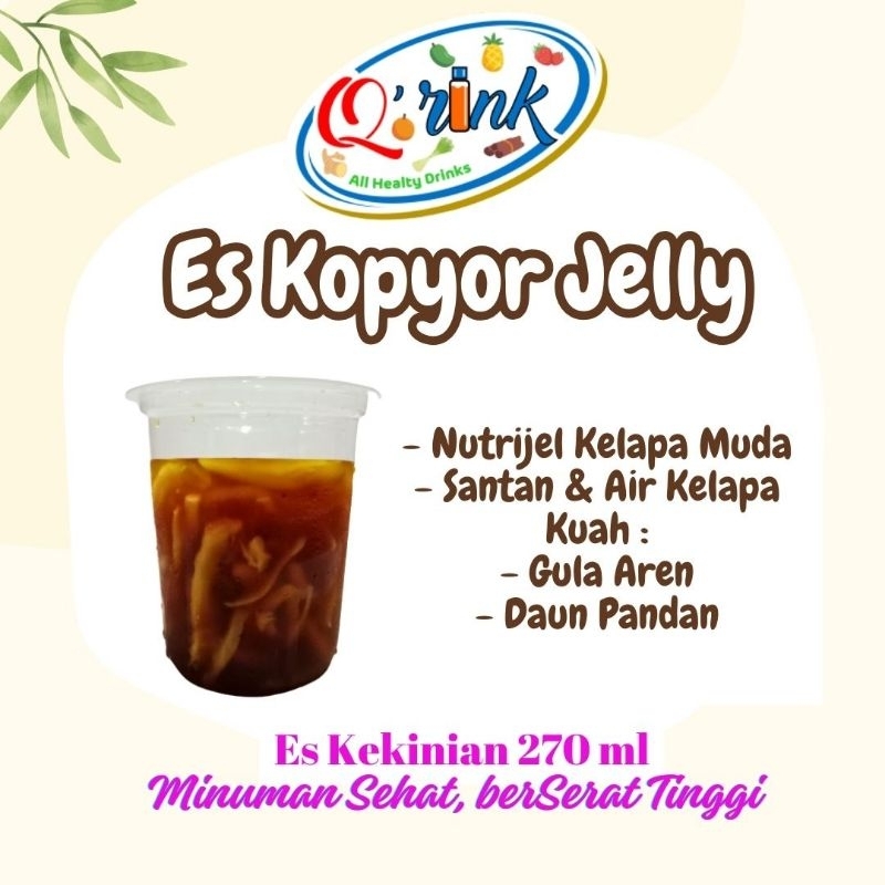 Jual Q'rink Es Kopyor Jelly-Minuman Buka Puasa-Sehat Segar Enak Nikmat ...