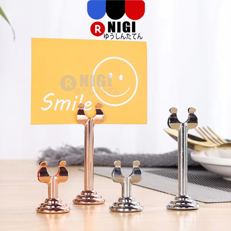 Jual NIGI Emas Stand Card Holder /Table Number Menu /Tiang Nomor ...