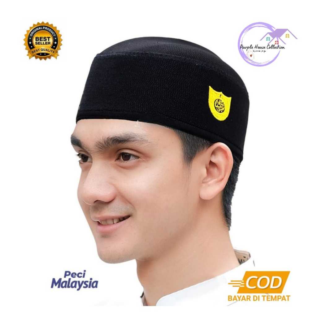 Jual Songkok Peci Malaysia Hitam Bordir RAMLI 100% Original Best ...