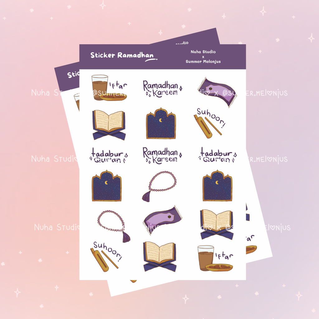 Jual Sticker by summer.melonjus | Stiker Ramadan Puasa Berbuka Dzikir ...