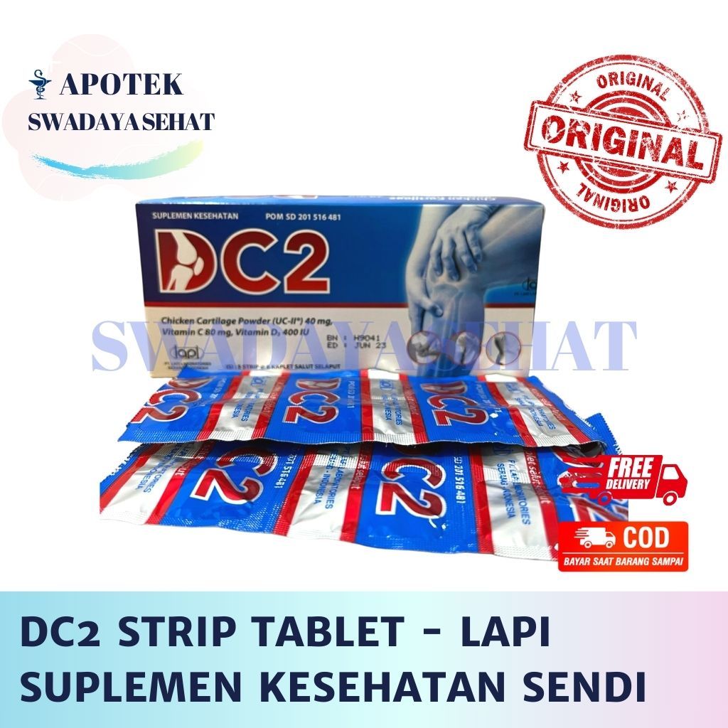 Jual DC2 Strip Tablet - Suplemen Kesehatan Sendi Tulang Vitamin Chicken ...