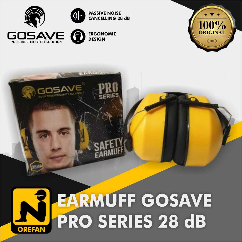 Jual Earmuff Safety Pro Series 28 dB Penutup Telinga Pelindung Anti ...