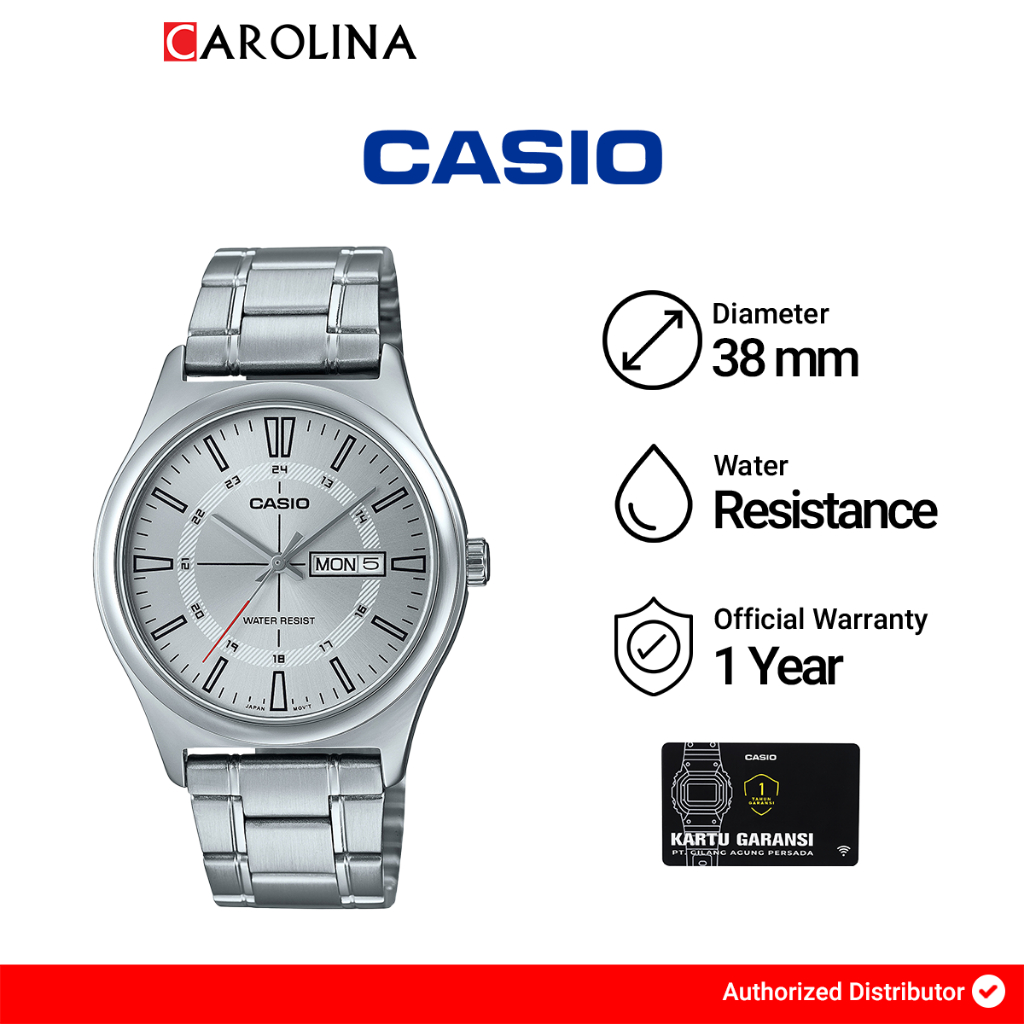 Jual Jam Tangan Pria Casio General Mtp V006d 7c Silver Dial Stainless Steel Band Shopee Indonesia