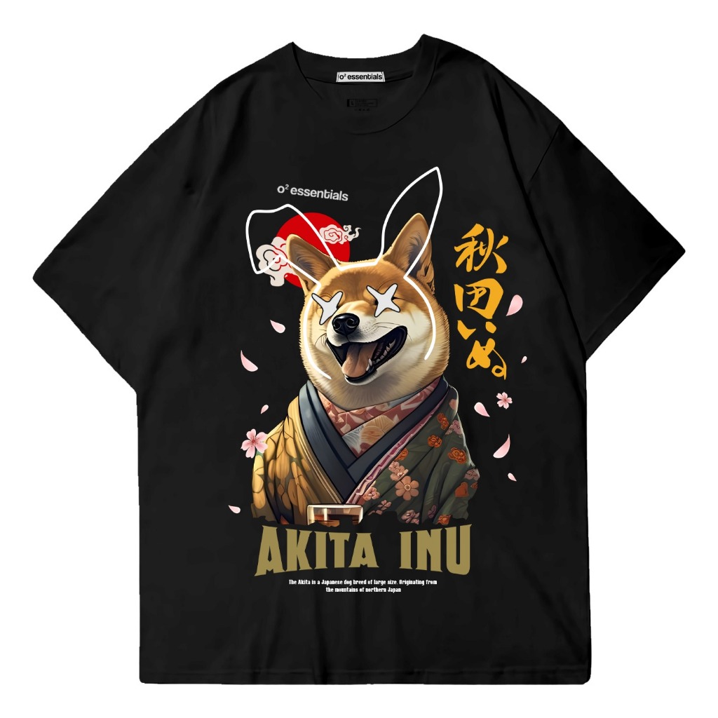 Jual O2 Essentials Kaos Oversize Hitam Premium Pria dan Wanita - Akita ...