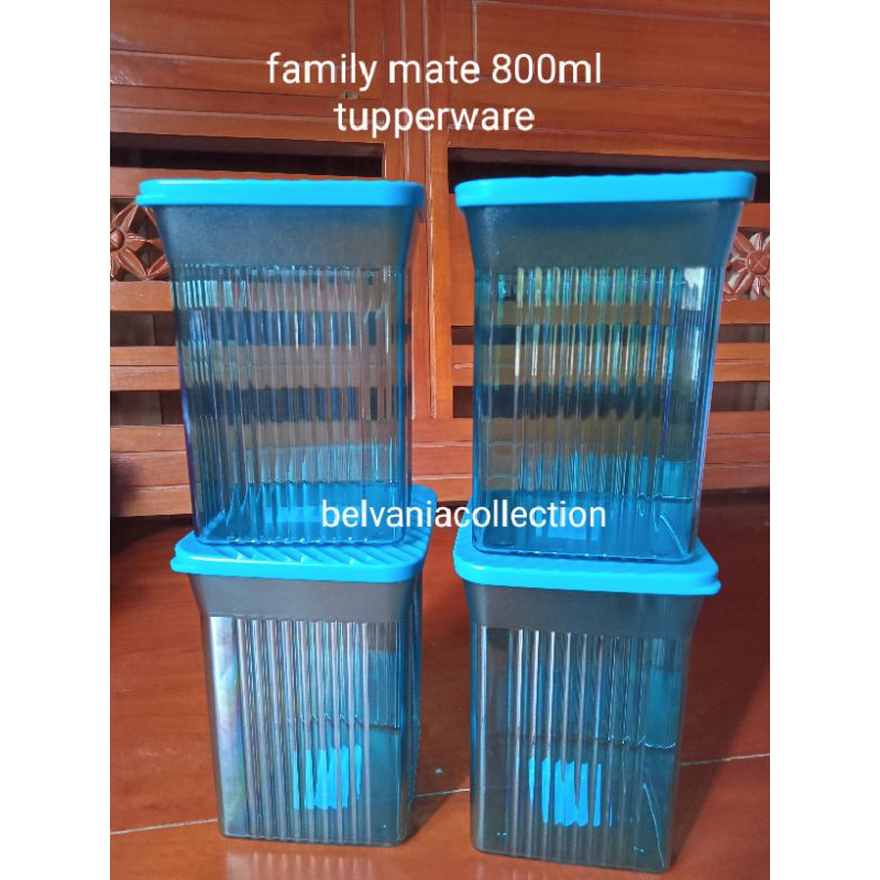 Jual Tupperware toples bening family mate square 800ml | Shopee Indonesia