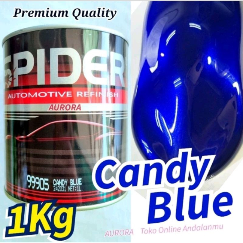 Jual Cat Candy Blue Spider Candytone Biru 99905 Candy Biru | Shopee ...