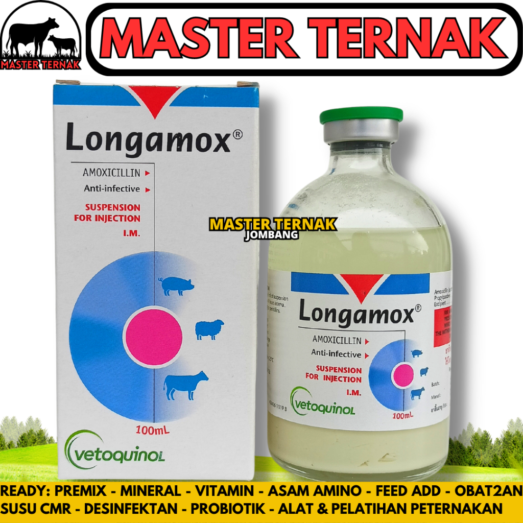 Jual LONGAMOX 100ML - Obat Antibiotik Spektrum Luas Long Acting Hewan ...