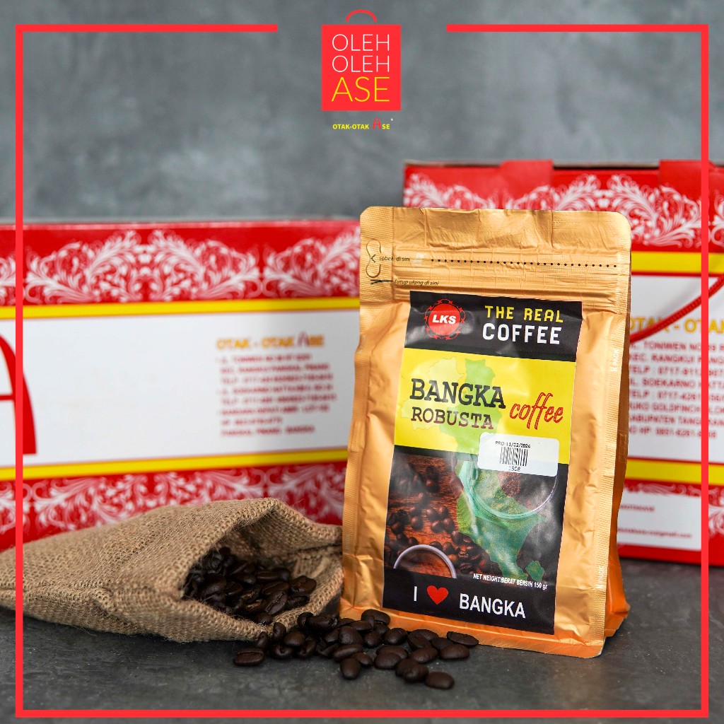 Jual Kopi Robusta LKS Khas Bangka 150GR - Coffee Kopi Bubuk Kopi Hitam ...