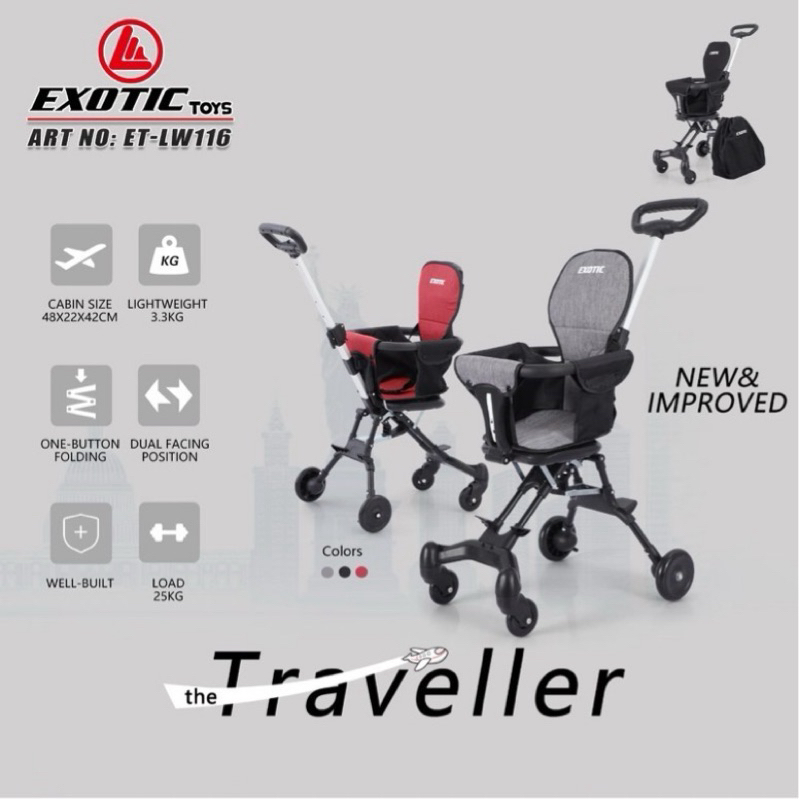 Jual magic stroller / ezzy stroller exotic lw116 ( gratis tas ) ( untuk ...