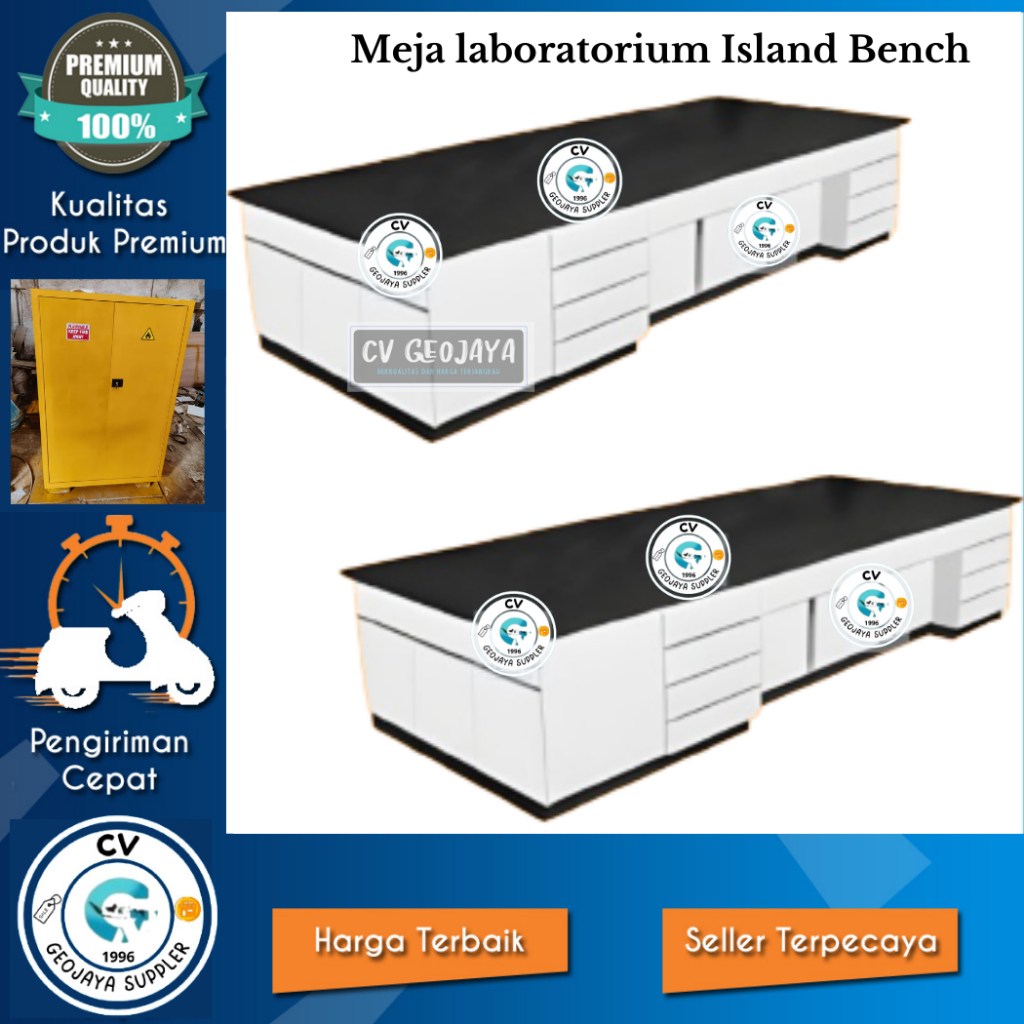 Jual Kinerja Optimal : Meja Laboratorium Island Bench dengan 6 Pintu ...