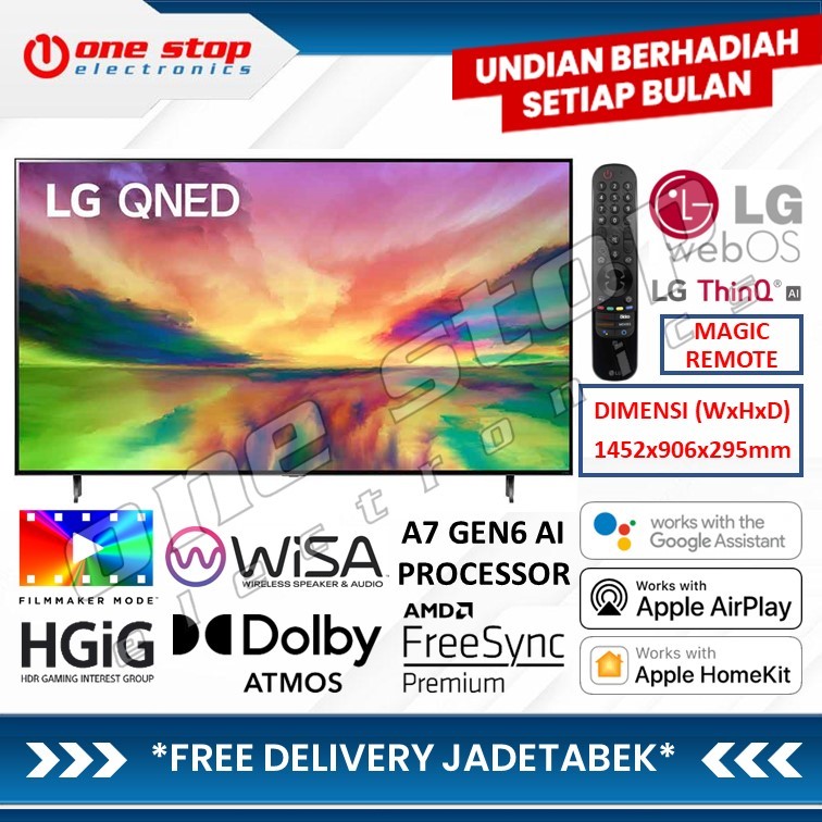 Jual LG 65QNED80SRA 4K QNED w/ AI ThinQ Smart TV 65 Inch 65QNED80 ...