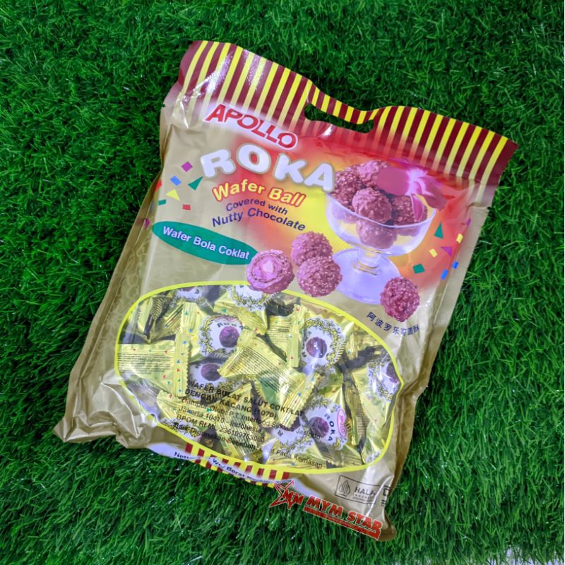 Jual Apollo Roka Wafer Ball isi 50 300g | Shopee Indonesia