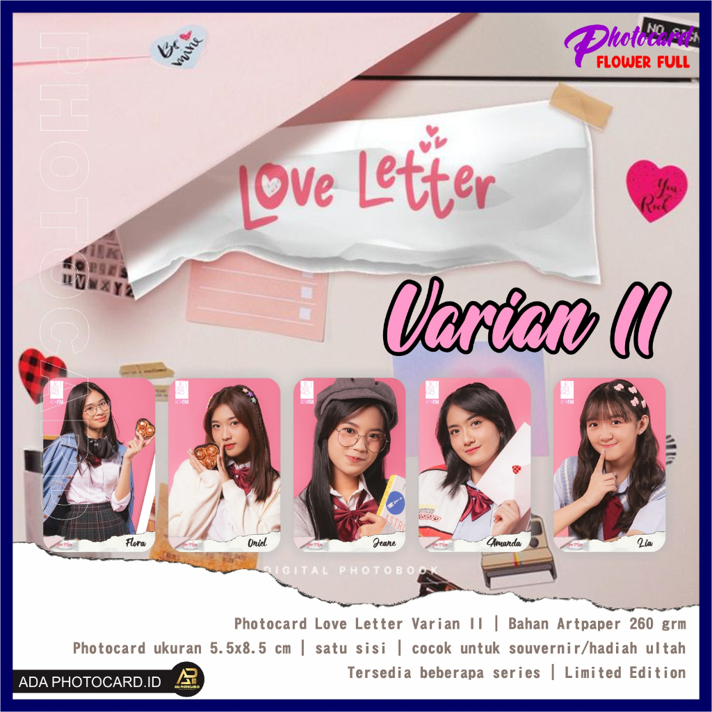 Jual Photocard JKT48 Love Letter New Era Varian II isi 50 Foto (Bonus ...