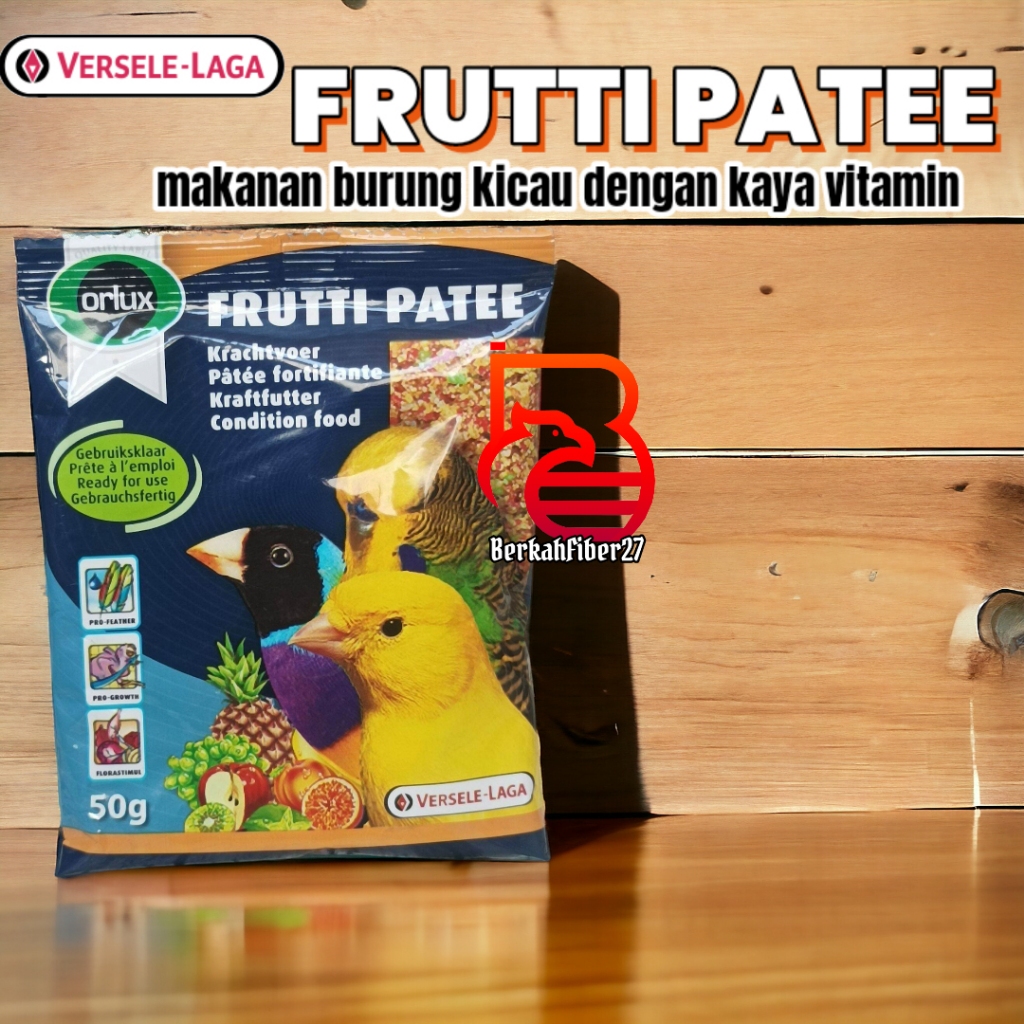 Jual Fruti patte Versele-laga kemasan 50gram pakan makanan burung ...