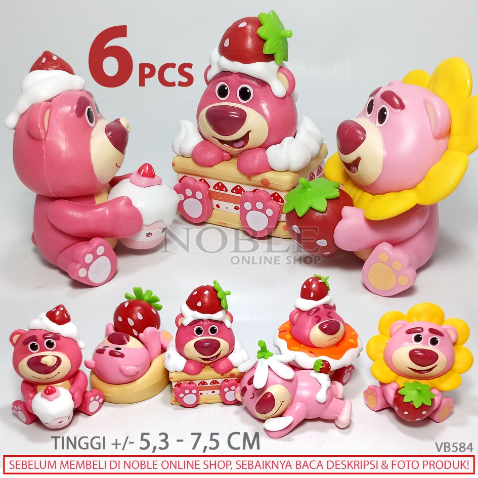 Jual Lotso Bear Figure Birthday Cake Strawberry Donut Disney Toy Story ...