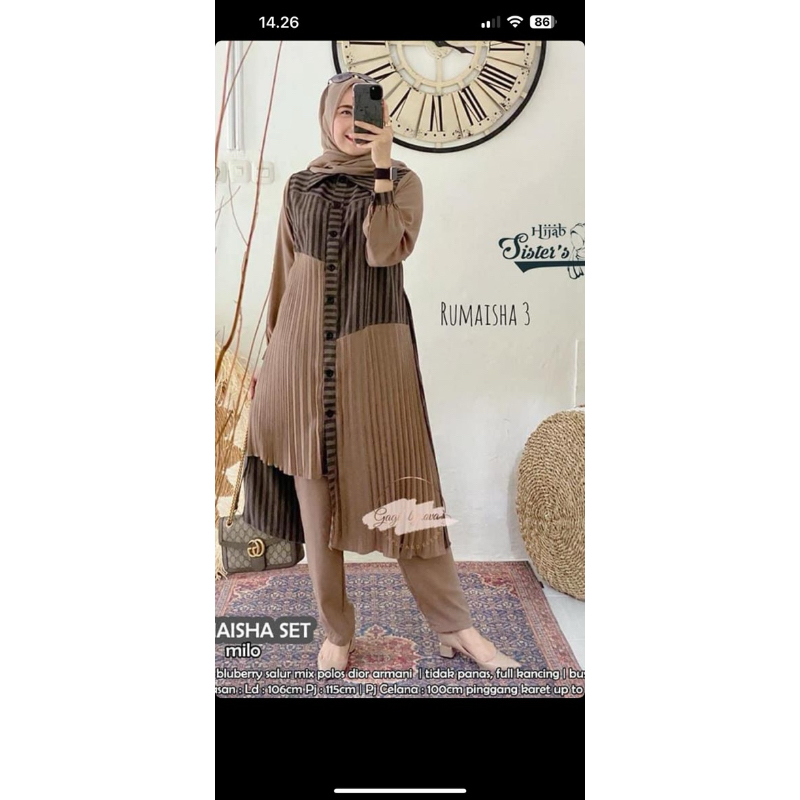 Jual one set rumaisha ori by gagil | Shopee Indonesia