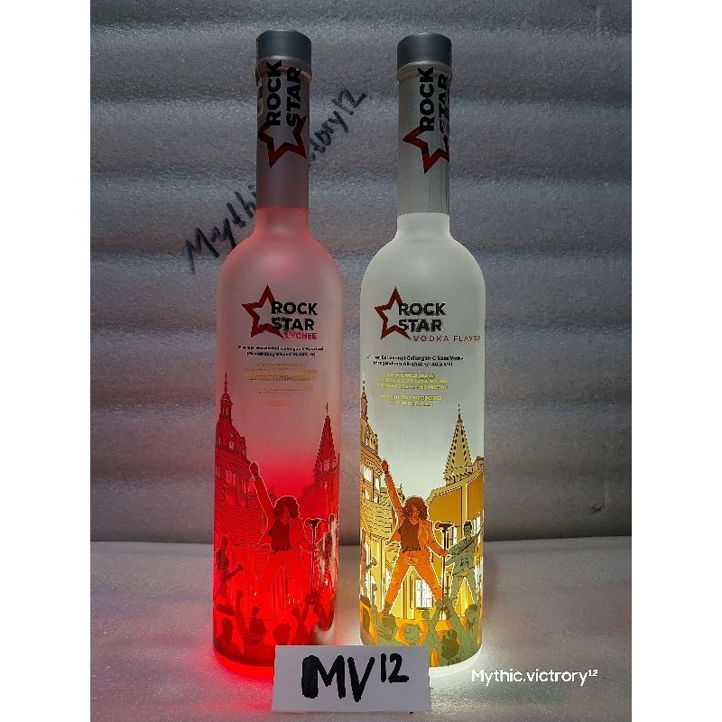 Jual Botol bekas minuman keras Import Rock Star dengan lampu Disco ...