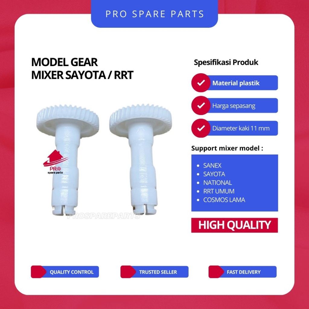 Jual Gigi Mixer Model Sayota / Gear Gigi Mixer Model RRT SATU Pasang ...