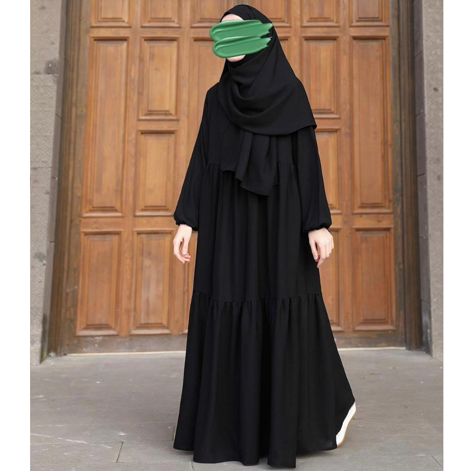 Jual IN WEar - GAMIS JETBLACK PREMIUM kolibre dress fashion muslim ...